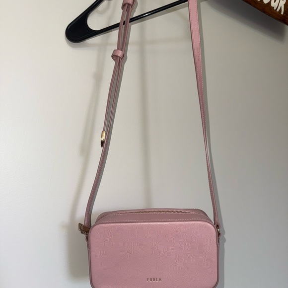 Furla | Bags | Furla Pink Crossbody Bag With Structured Design | Poshmark